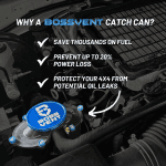 BossVent Isuzu D-Max Catch Can Kit - Blue