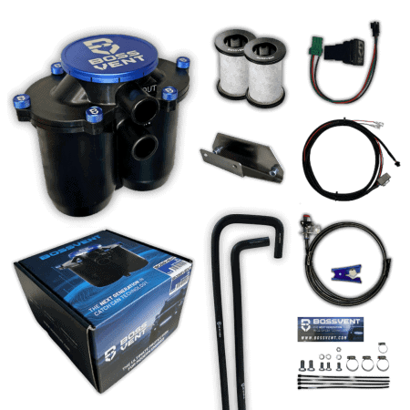 BossVent Isuzu D-Max Catch Can Kit - Blue
