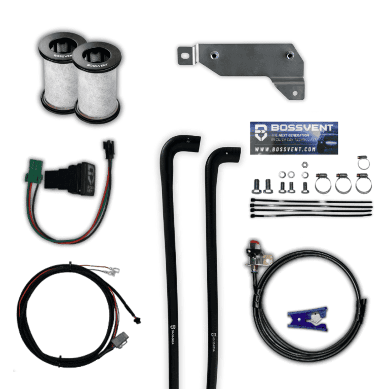 BossVent Silverado 2500HD LTZ 2024 6.6LT Oil Catch Can Kit